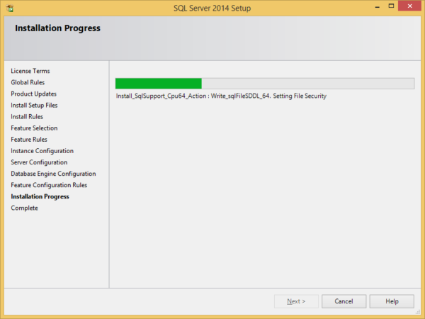 Microsoft SQL Server 2014 Express - Installation - Pomoc statlook