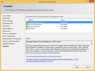 Microsoft SQL Server 2014 Express - Installation - Pomoc statlook