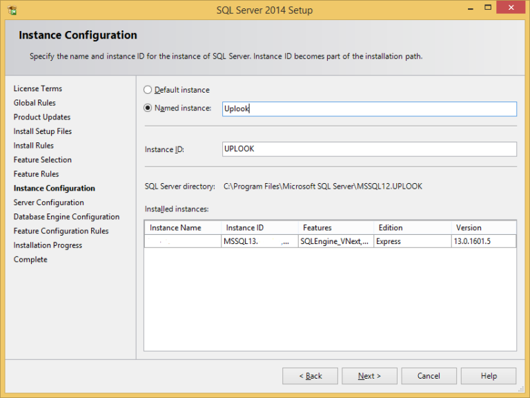 Microsoft SQL Server 2014 Express - Installation - Pomoc statlook