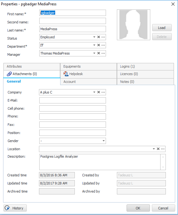 Personal data in statlook system - Pomoc statlook